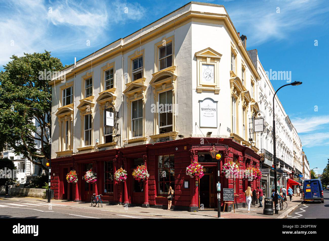 The Washington pub in Belsize Park, London Stock Photo - Alamy
