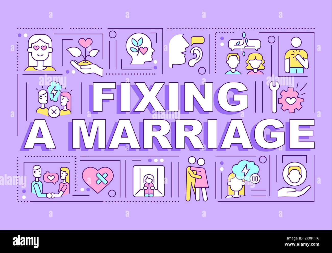 Fixing marriage word concepts purple banner Stock Vector Image & Art ... Fixing marriage word concepts purple banner Stock Vector Image & Art ...