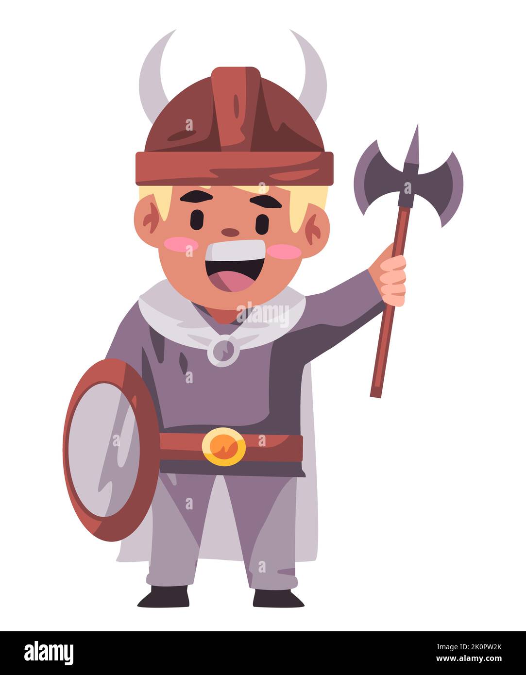 Cartoon wooden shield hi-res stock photography and images - Alamy