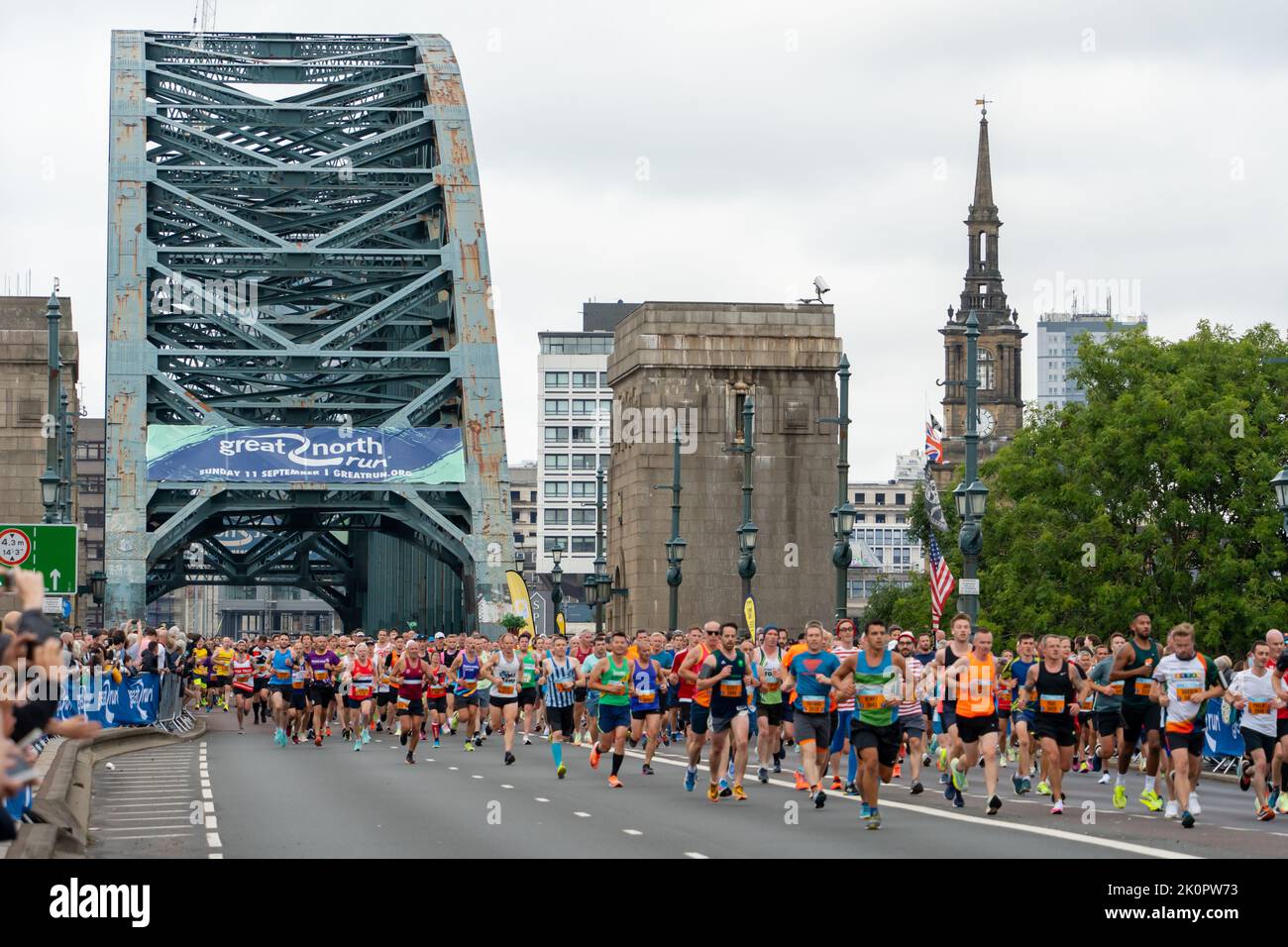 Competitors, Great North Run 2022 half marathon, in Gateshead, just ...