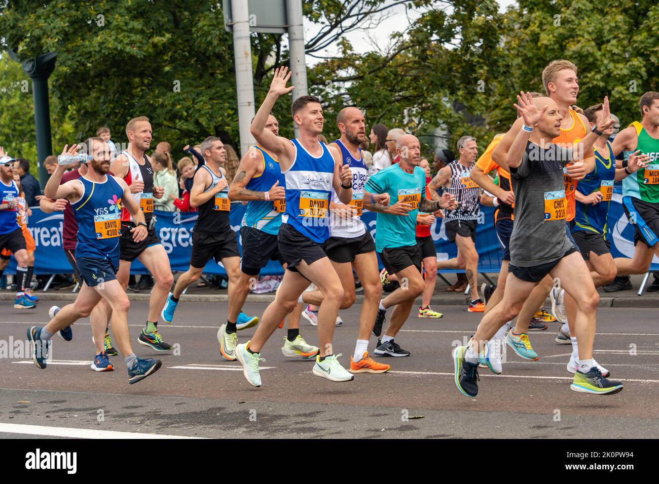 Competitors, Great North Run 2022 half marathon, in Gateshead, just ...