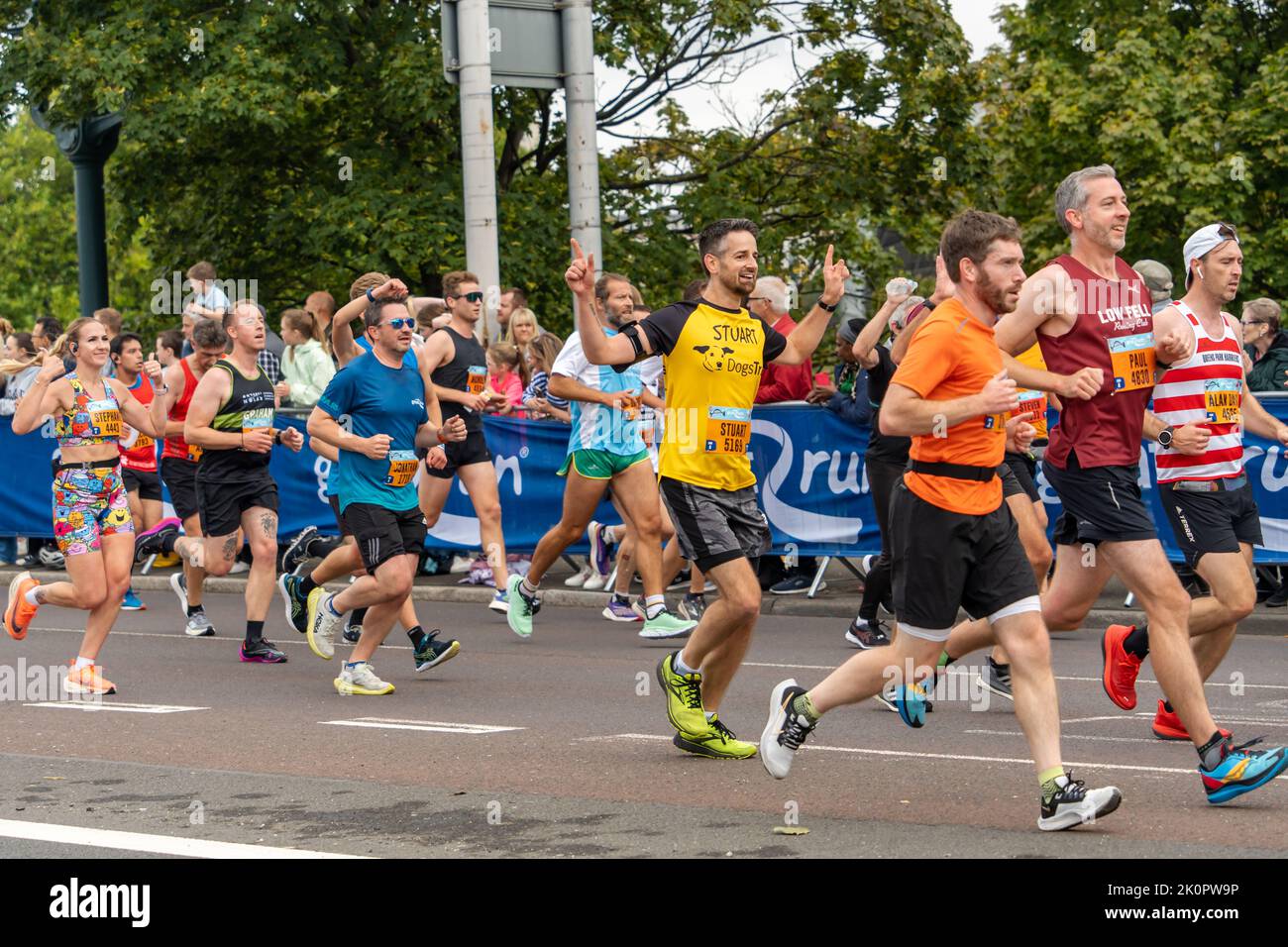 Competitors, Great North Run 2022 half marathon, in Gateshead, just ...