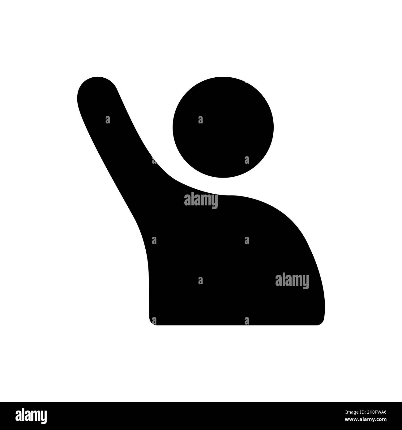 Human raised hand icon vector for your website design, logo, app, UI ...