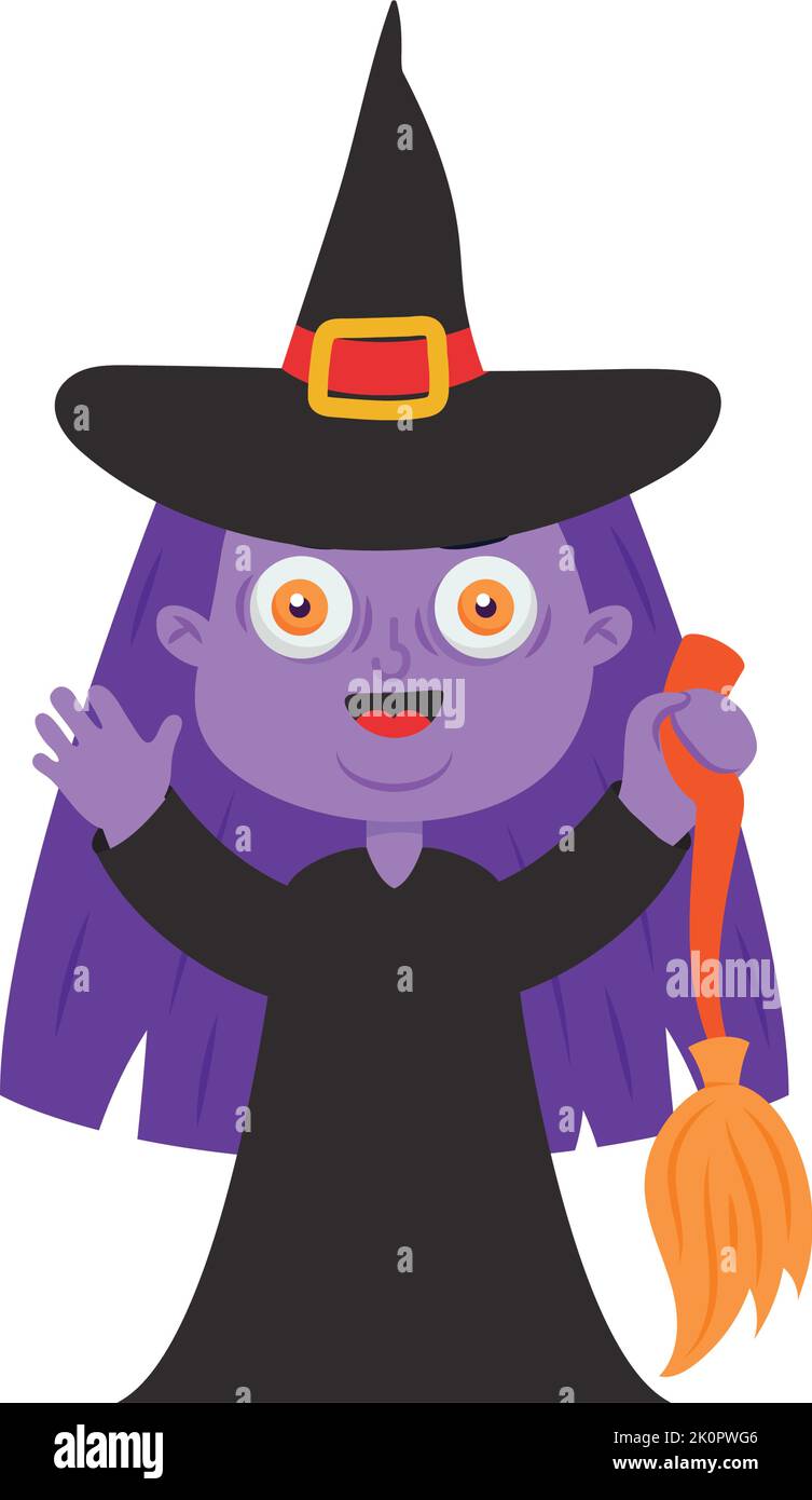 cartoon witch icon Stock Vector Image & Art - Alamy