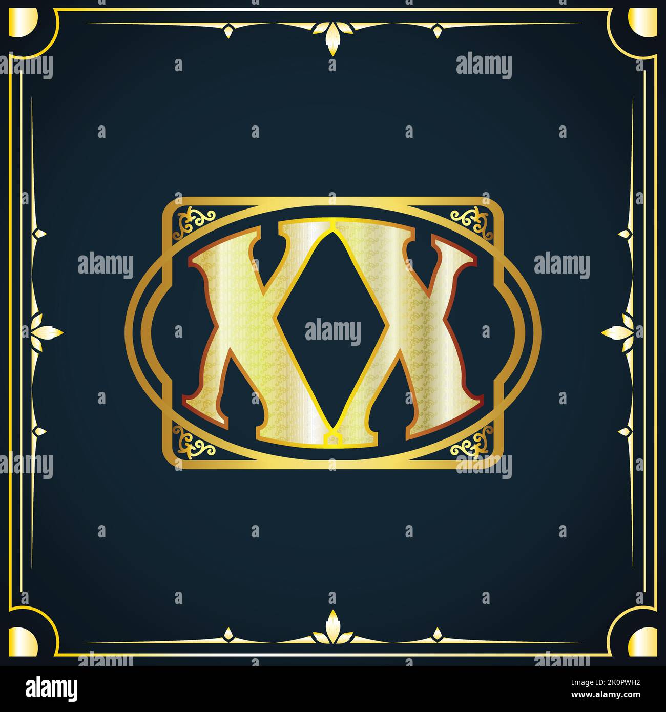 Initial letter XX royal luxury logo template Stock Vector Image & Art - Alamy