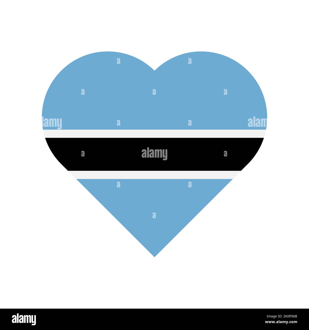 Botswana vector flag heart on white background Stock Vector Image & Art ...