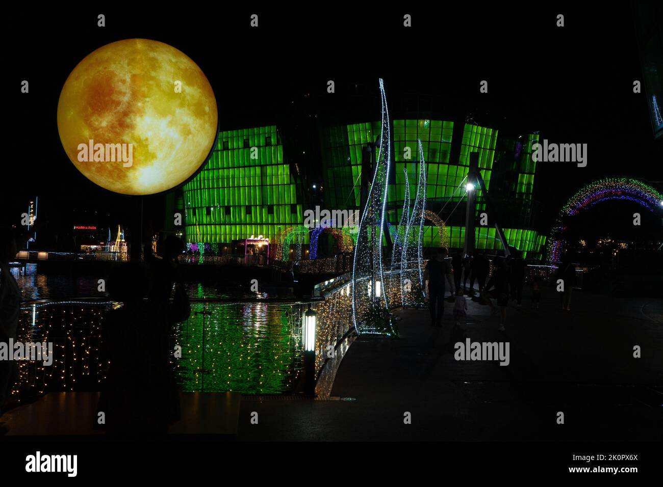 SEBITSEOM Seoul Floating Island 세빛섬 in Seoul, South Korea Stock Photo - Alamy