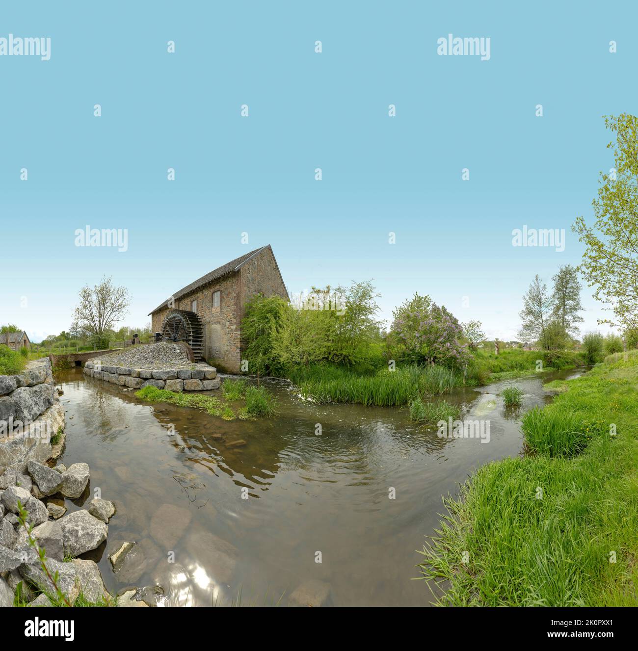 Waterwheel mill called De Volmolen, Epen, Limburg, Netherlands ...