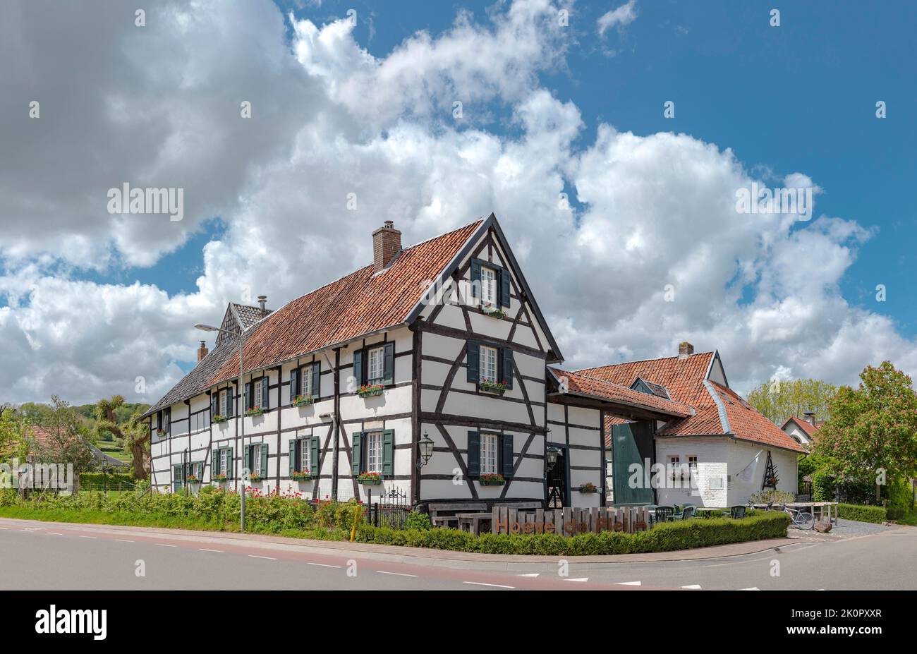 Traditional half-timbered house, Overgeul - Mechelen, Limburg ...