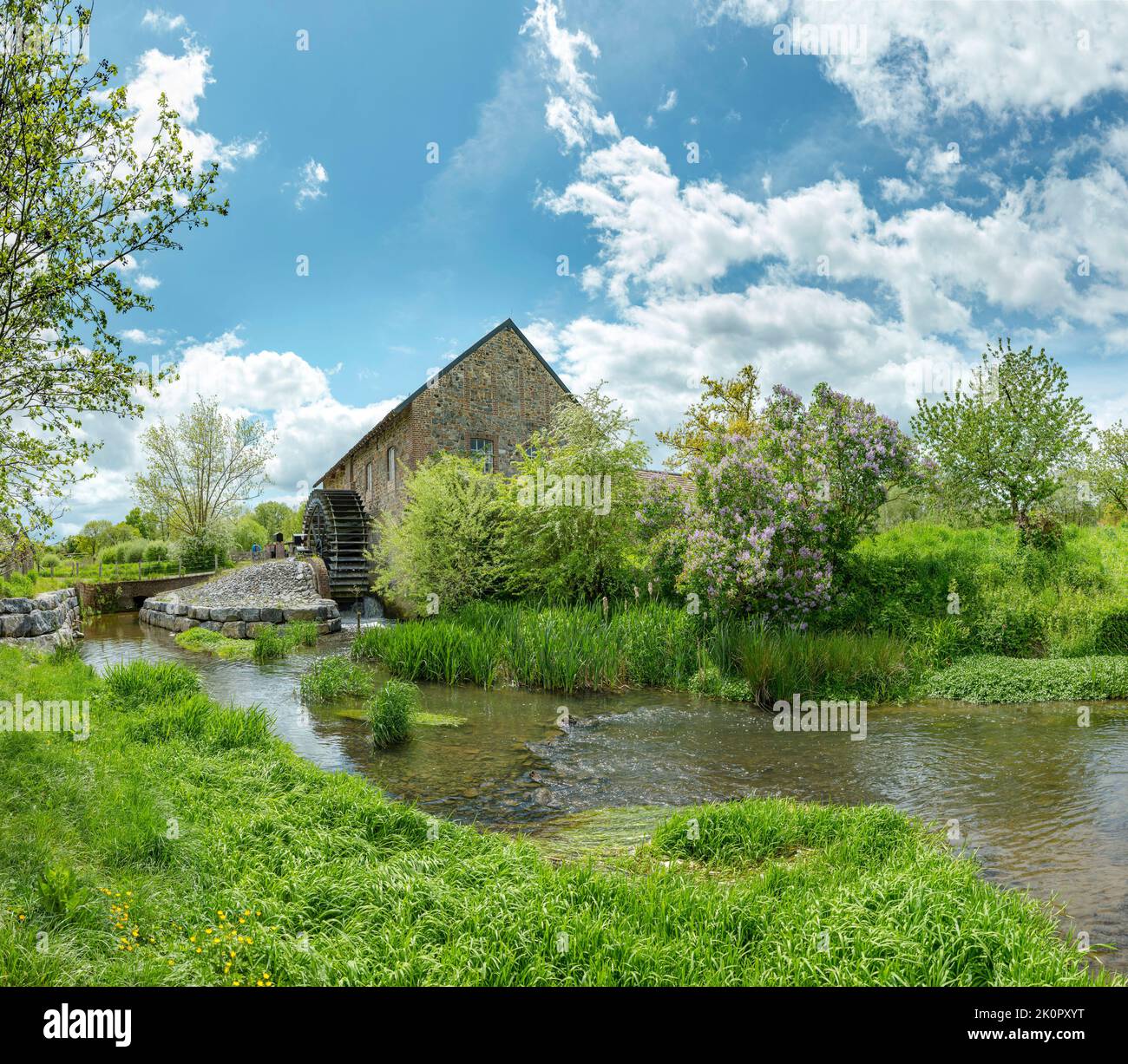 Waterwheel mill called De Volmolen, Epen, Limburg, Netherlands ...