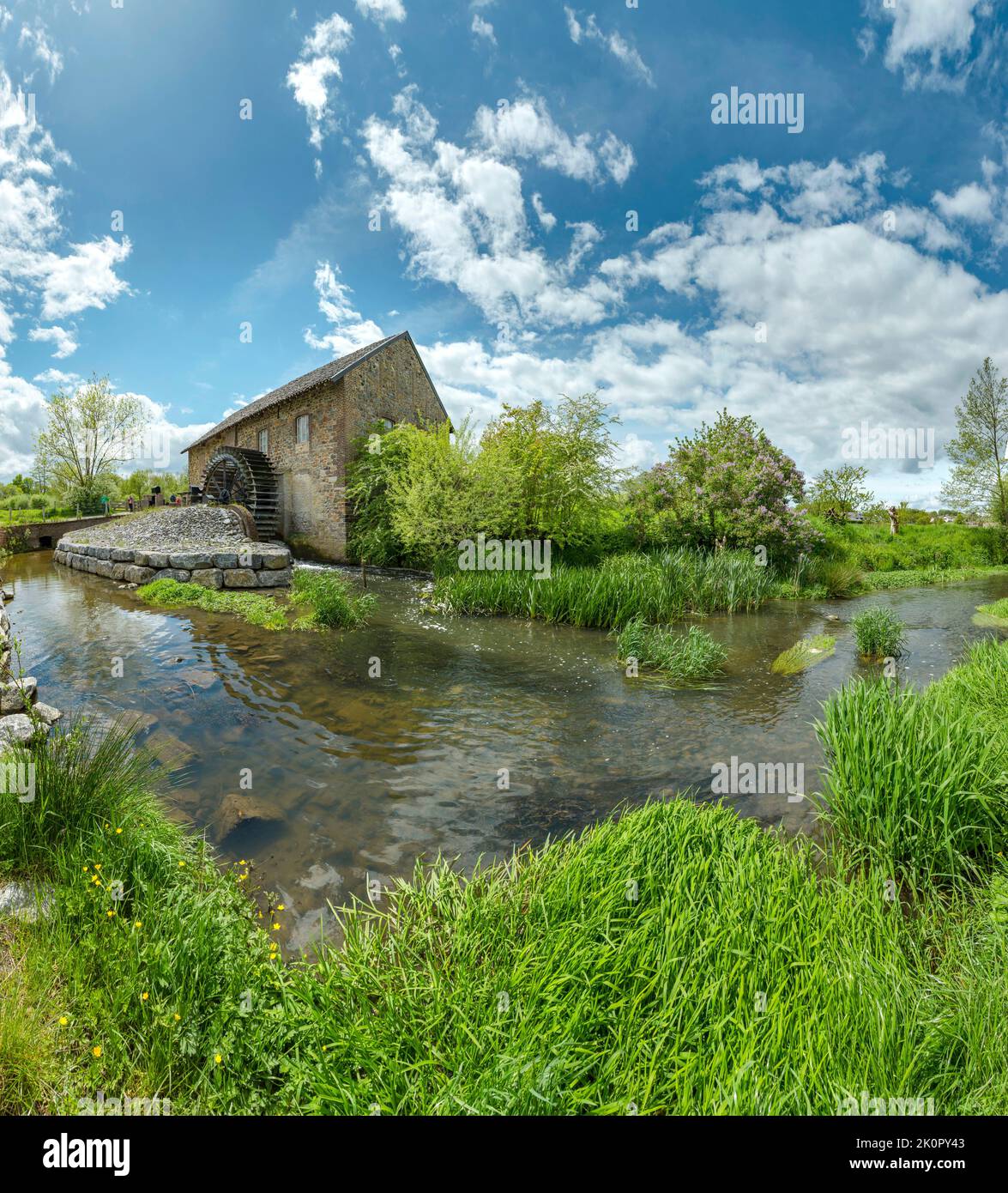 Waterwheel mill called De Volmolen, Epen, Limburg, Netherlands ...