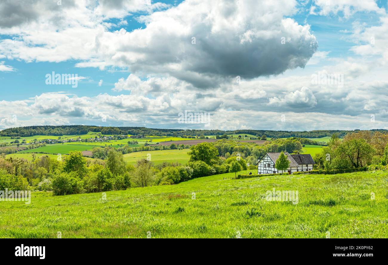 Traditional half-timbered house, Camerig, Limburg, Netherlands ...