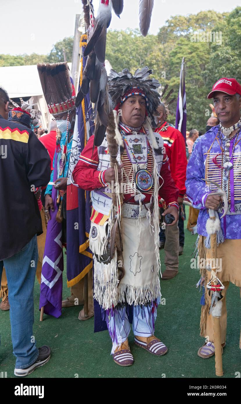 Shinnecock Chairman Bryan Polite at the 2022 powwow in Southampton ...