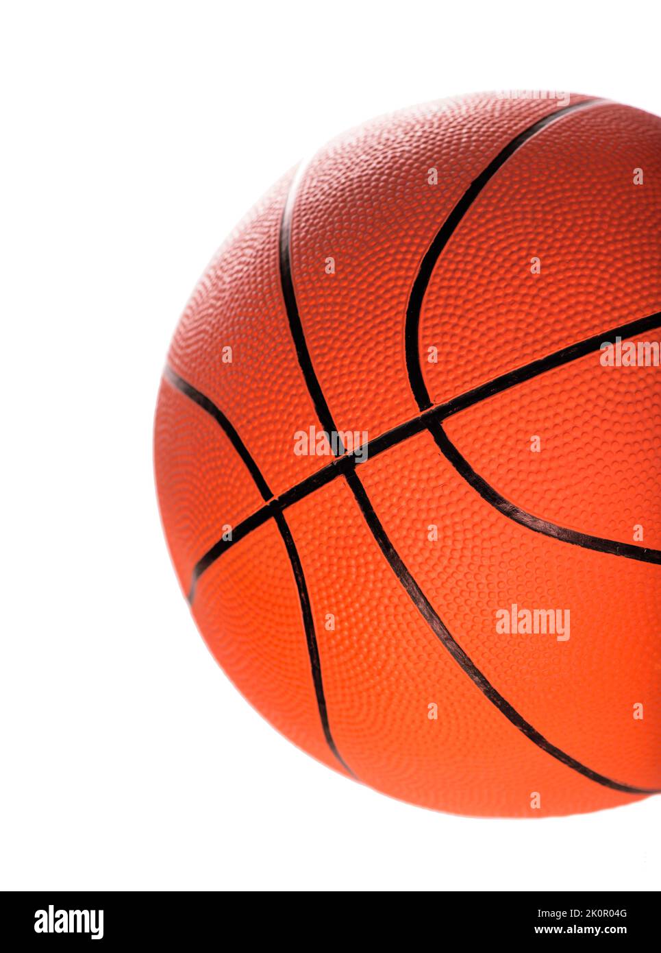 Ball for game in basketball of orange colour isolated on white ...