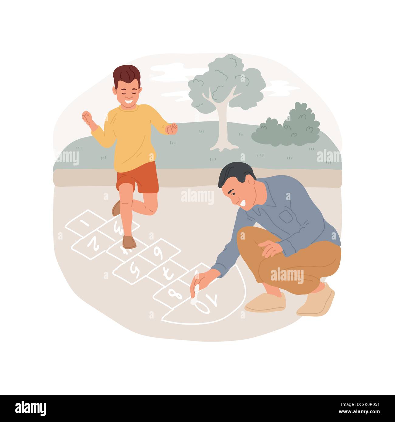 Feet jumping family Stock Vector Images - Alamy