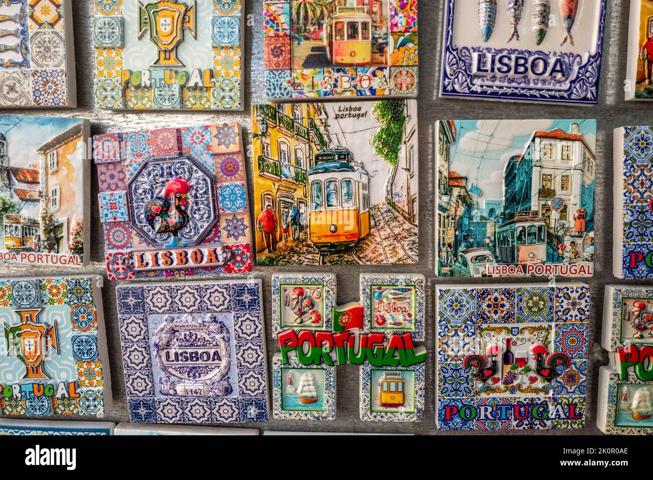 Lisbon, September 9th 2022: Souvenirs on sale in Lisbon, the capital ...