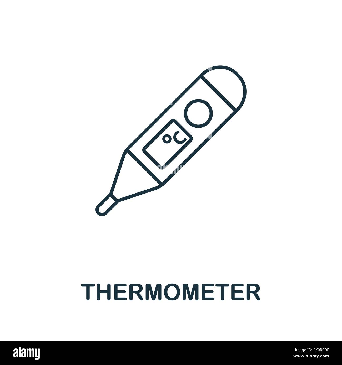 Thermometer icon. Simple element from medical services collection ...