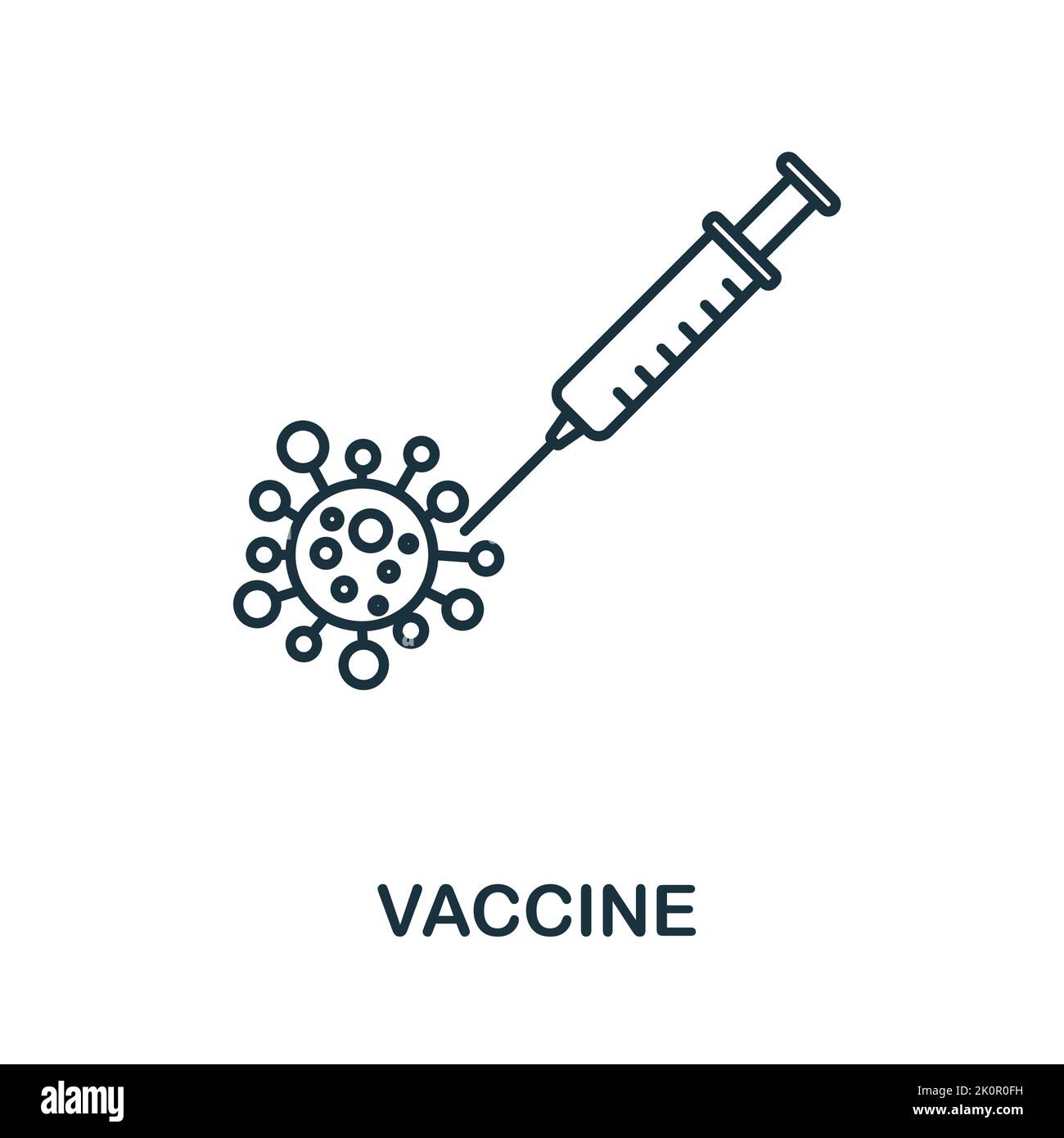 Vaccine icon. Simple element from medical services collection. Filled ...