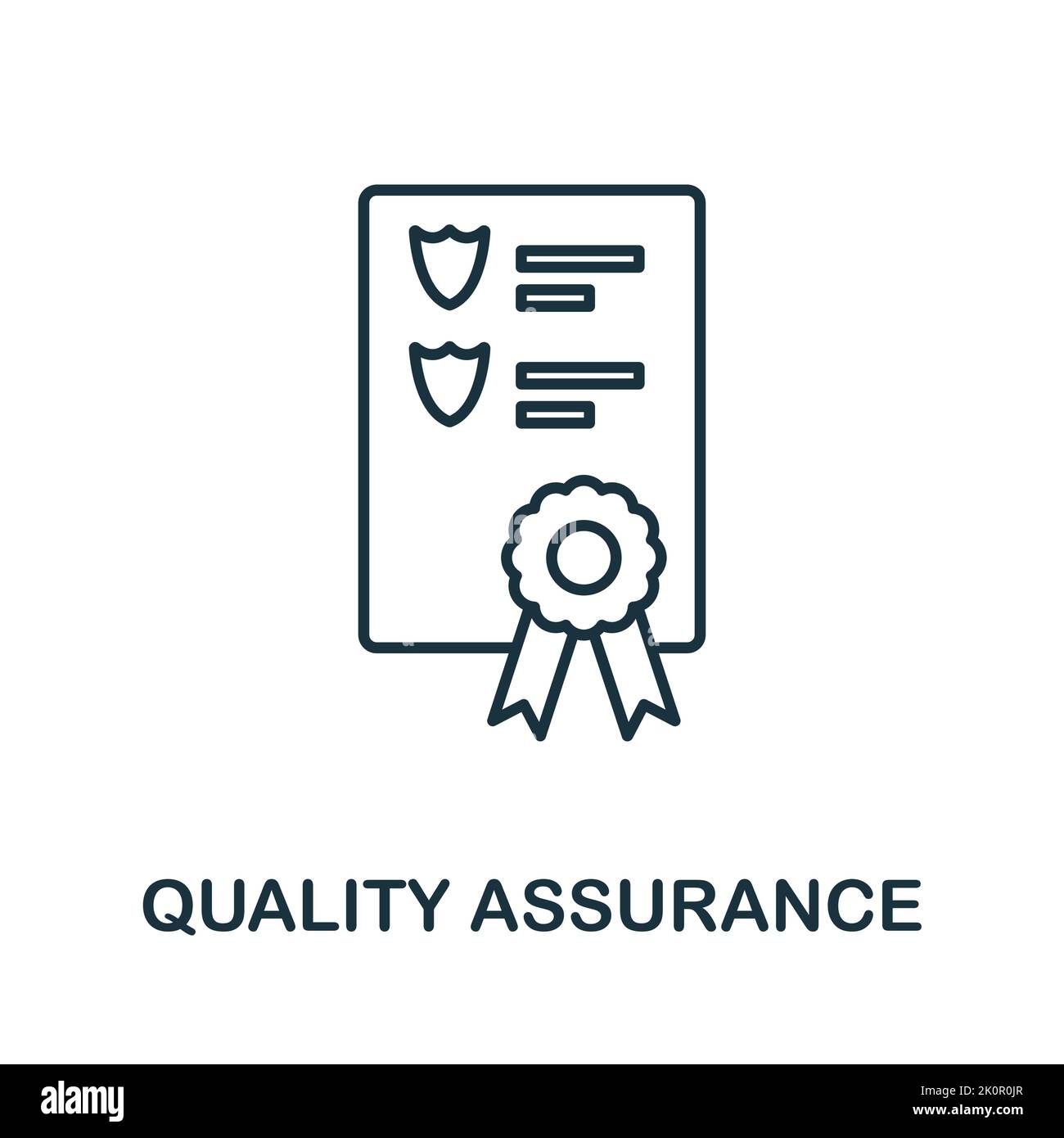 Quality Assurance icon. Simple element from agile method collection ...