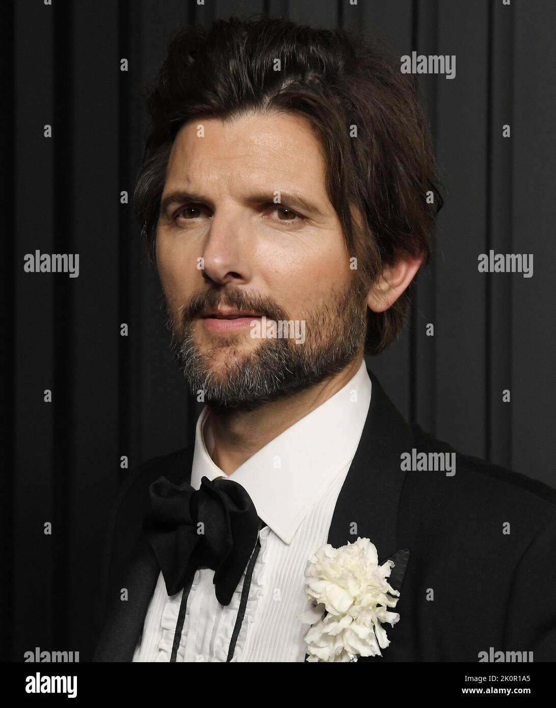 Los Angeles, CA, September 12, 2022. Adam Scott arrives at the Apple ...