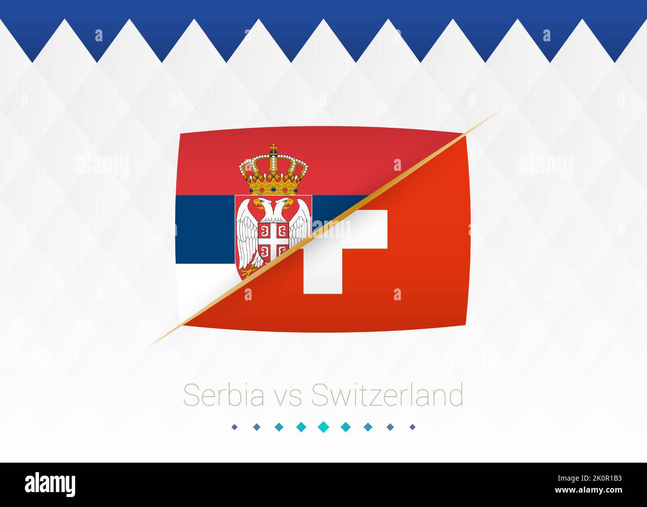 National football team Serbia vs Switzerland. Soccer 2022 match versus ...