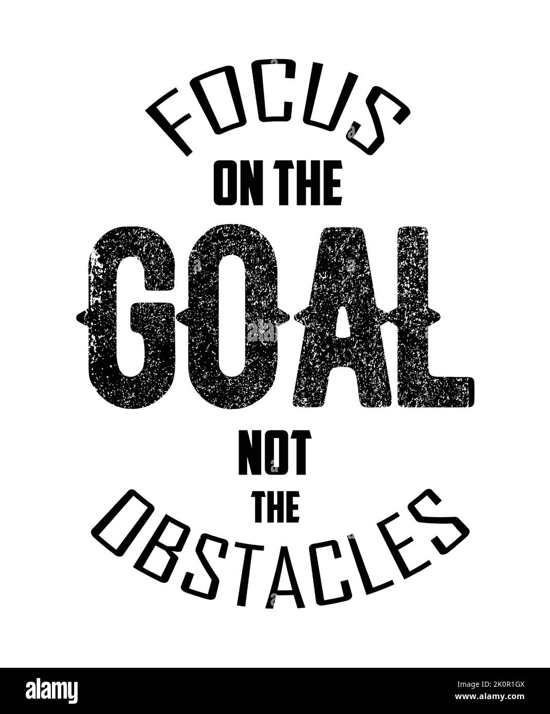 A focus inspirational quote design for posters, t-shirt Stock Vector ...