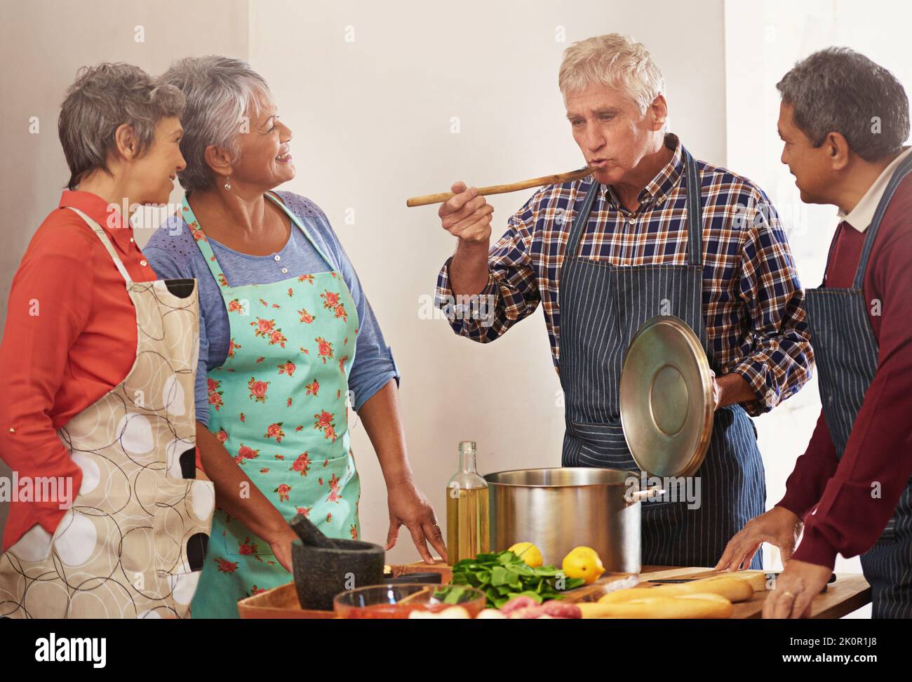 People who love to eat are always the best people. a group of seniors ...