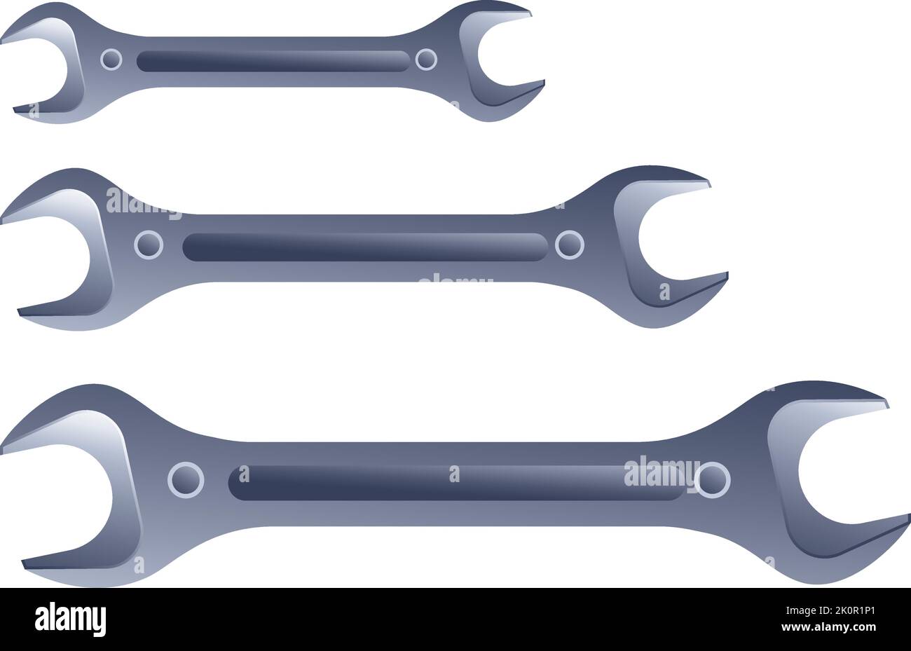 Tools and instruments for working fixing wrench Stock Vector Image ...