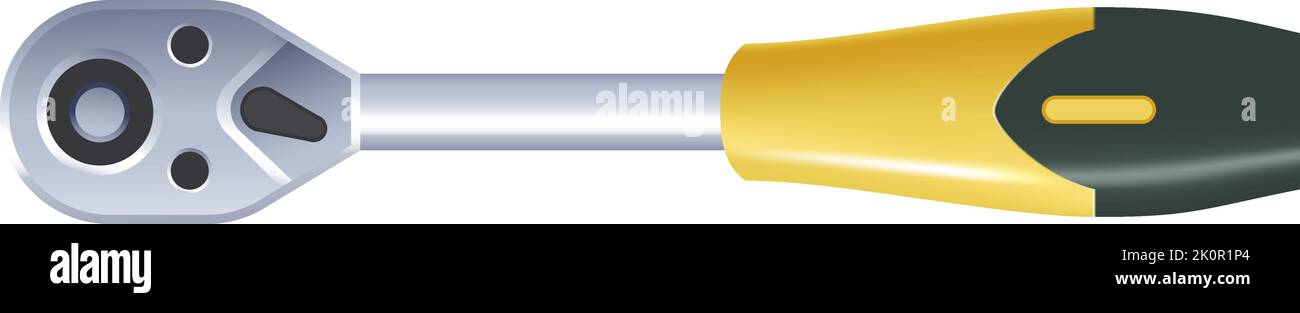 Flare nut spanner or torque wrench tools vector Stock Vector Image ...
