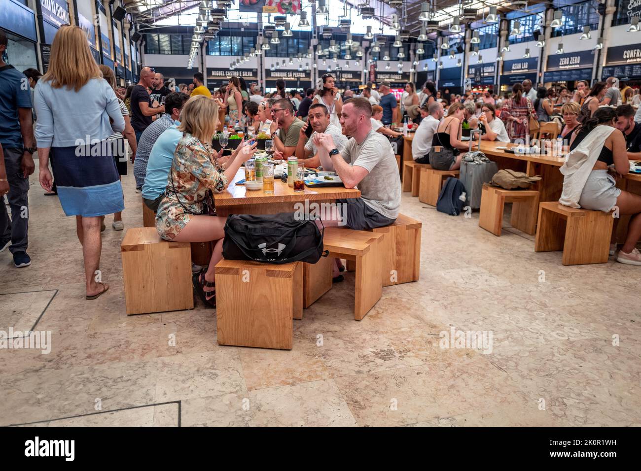 Lisbon, September 9th 2022: The Time Out food market in Lisbon, the ...