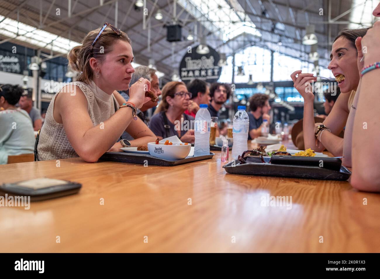 Lisbon, September 9th 2022: The Time Out food market in Lisbon, the ...