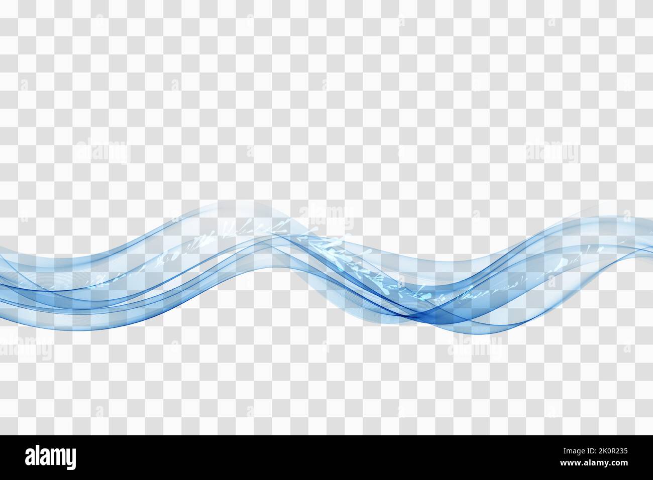 Blue transparent wavy element, blue abstract wave Stock Vector Image & Art - Alamy