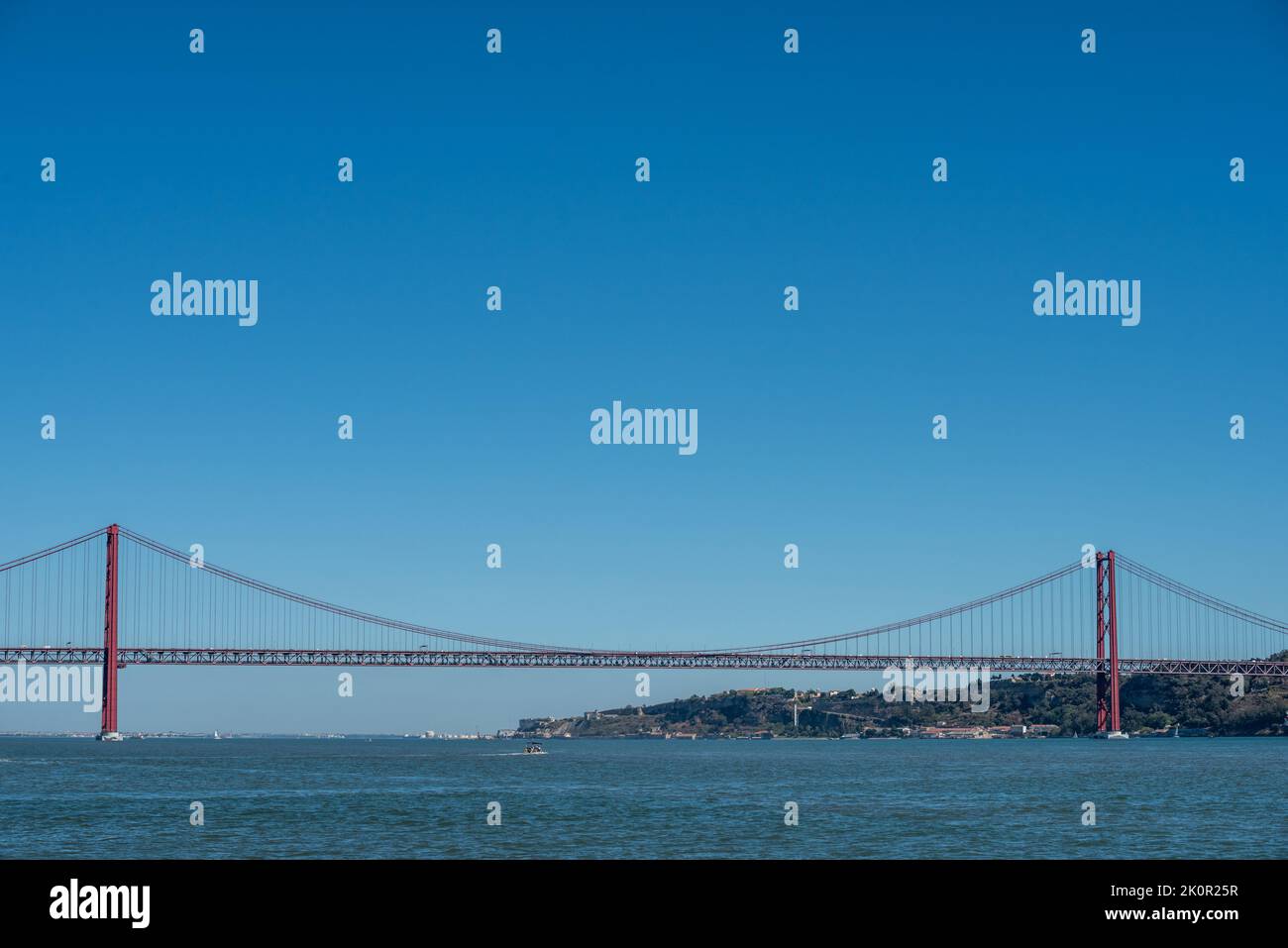 Lisbon, September 9th 2022: The 25 de Abril Bridge in Lisbon, the ...