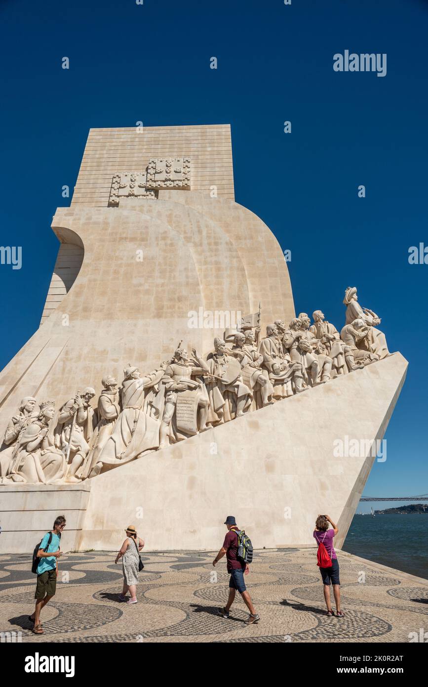 Lisbon, September 9th 2022: The Monument to the Discoveries (Padrão dos ...