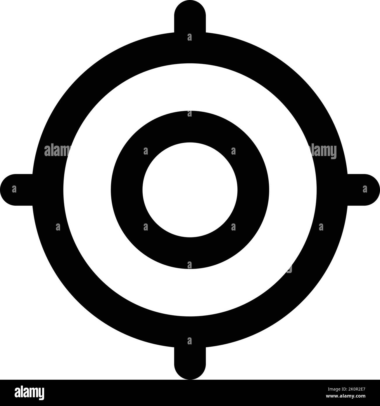 A target vector design isolated on white background Stock Vector Image ...