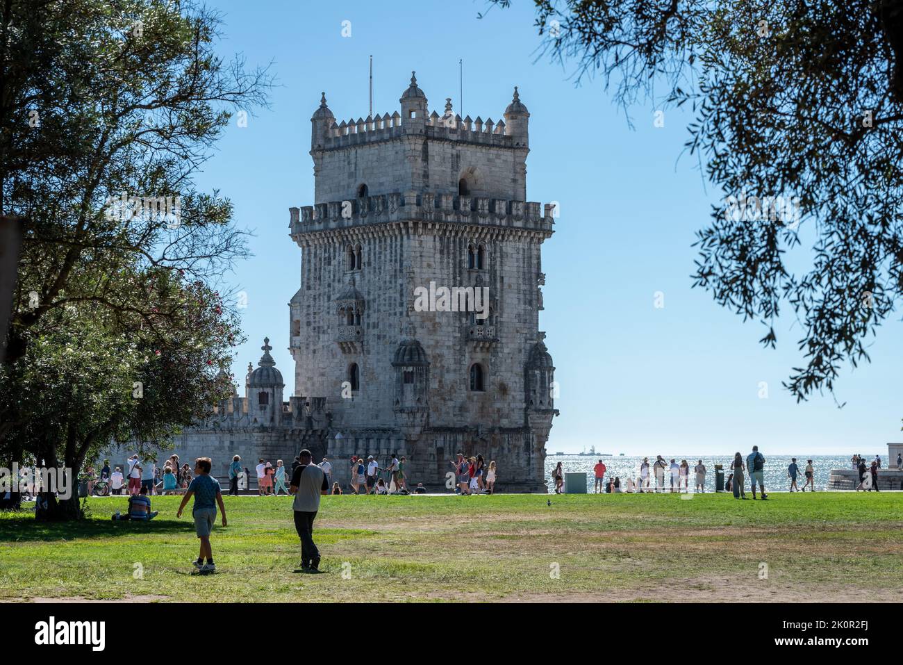Lisbon, September 9th 2022: The Belem Tower in Lisbon, the capital city ...