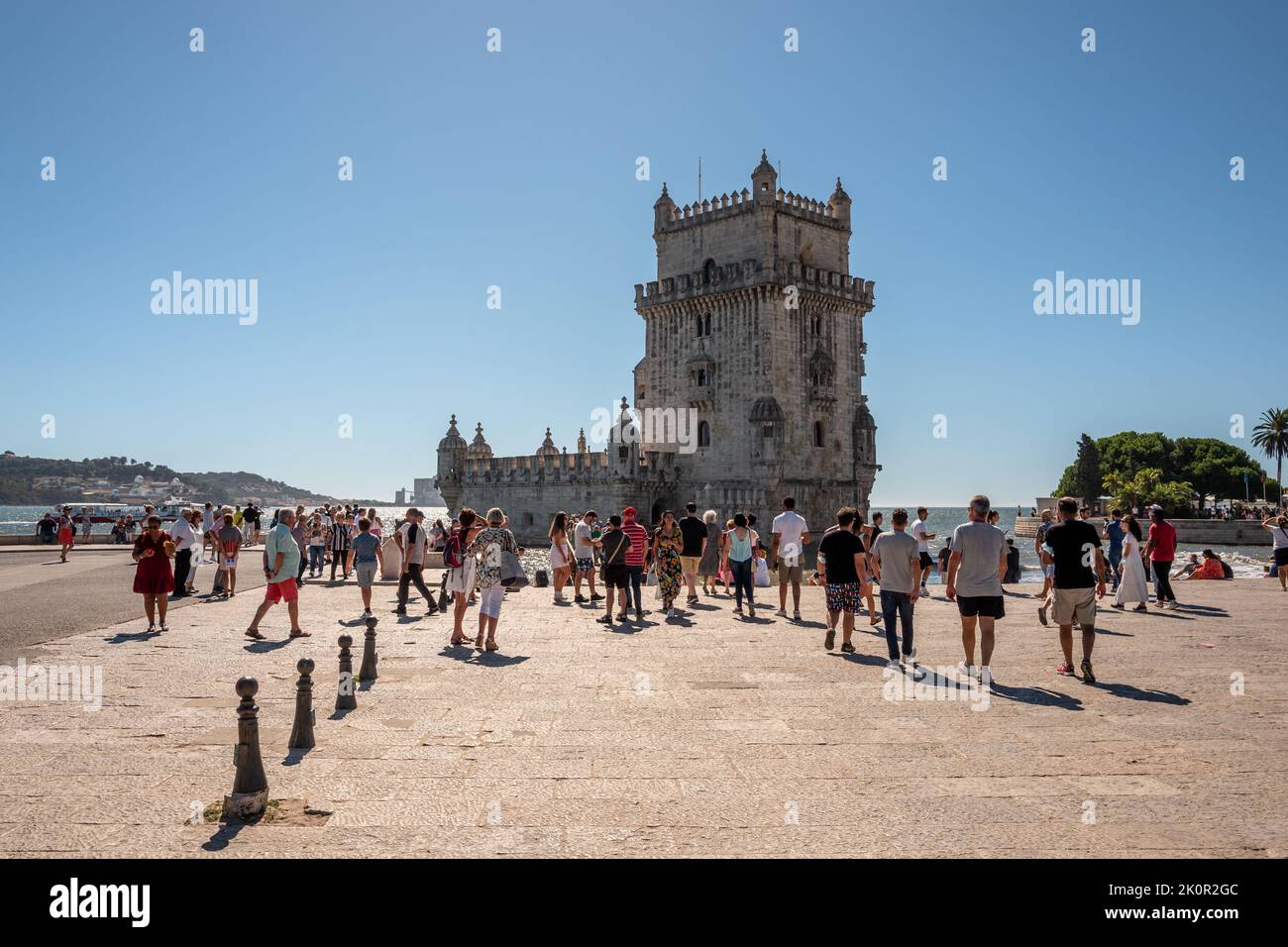 Lisbon, September 9th 2022: The Belem Tower in Lisbon, the capital city ...