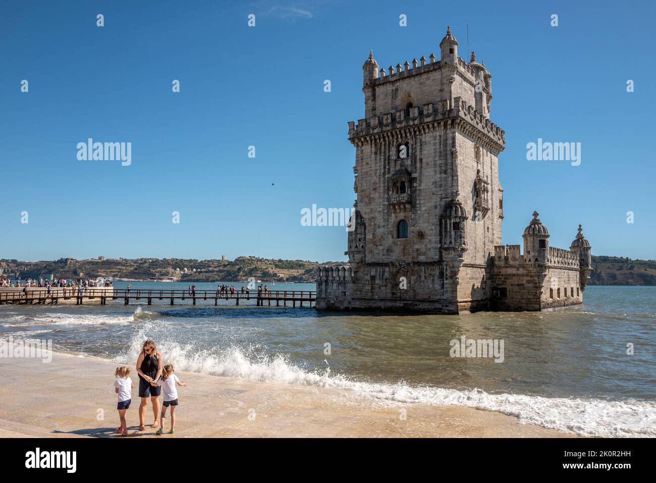 Lisbon, September 9th 2022: The Belem Tower in Lisbon, the capital city ...
