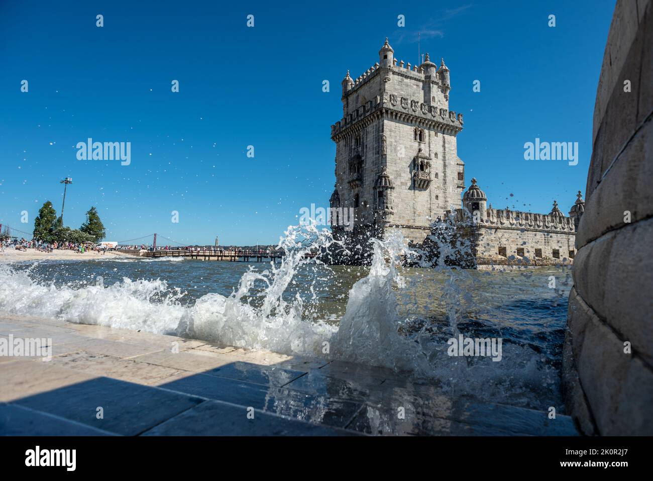 Lisbon, September 9th 2022: The Belem Tower in Lisbon, the capital city ...