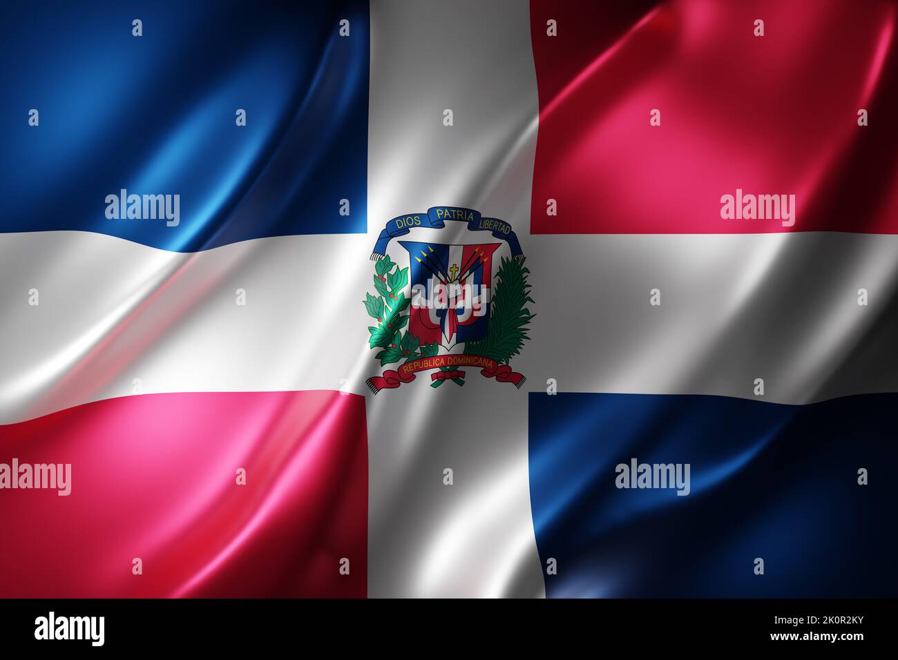 Fabric flag dominican republic hi-res stock photography and images - Alamy