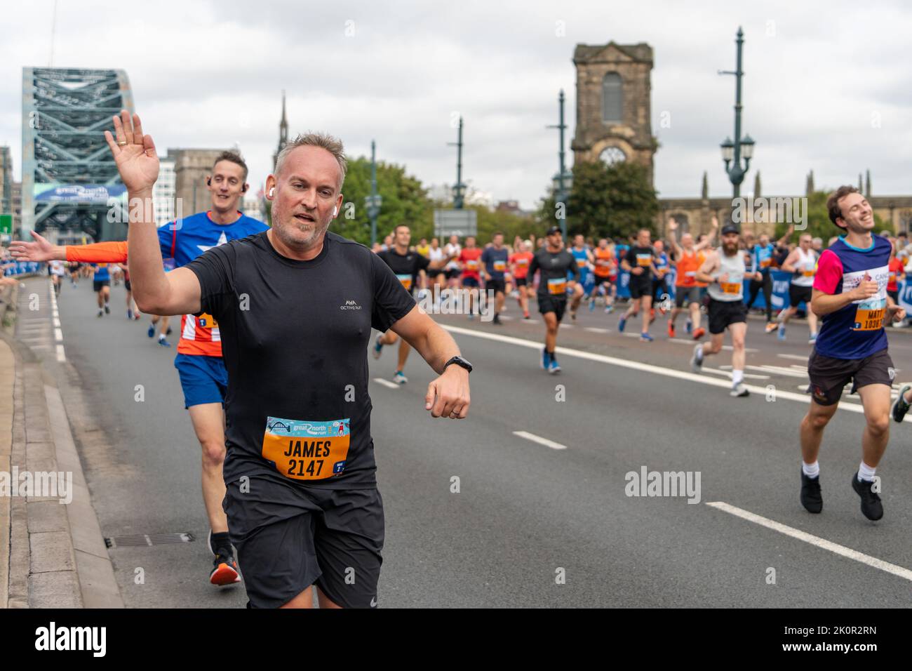 Competitors, Great North Run 2022 half marathon, in Gateshead, just ...