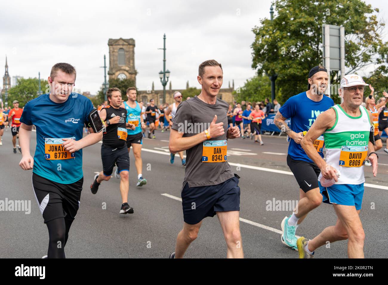 Competitors, Great North Run 2022 half marathon, in Gateshead, just ...