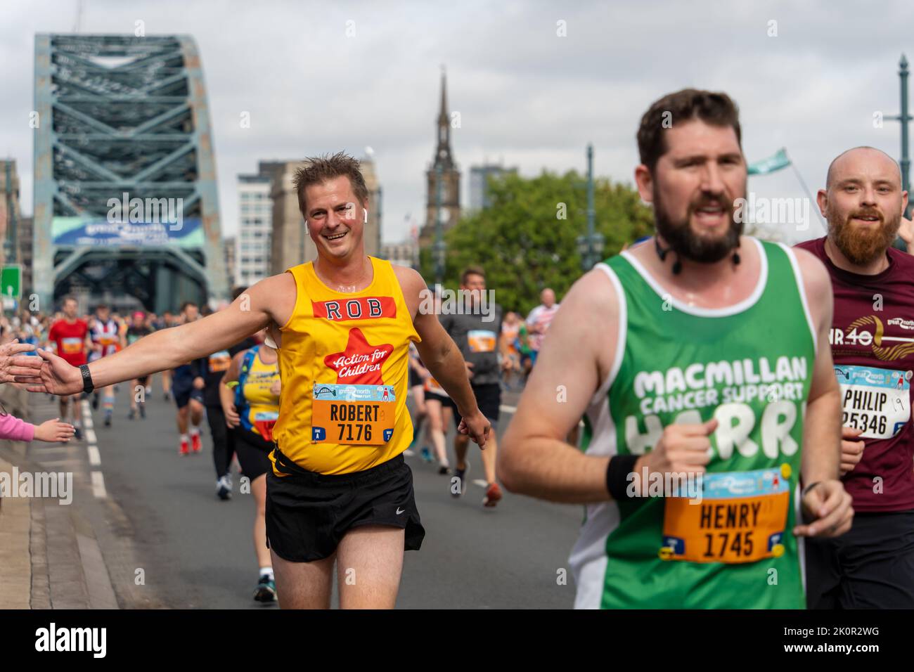 Competitors, Great North Run 2022 half marathon, in Gateshead, just ...