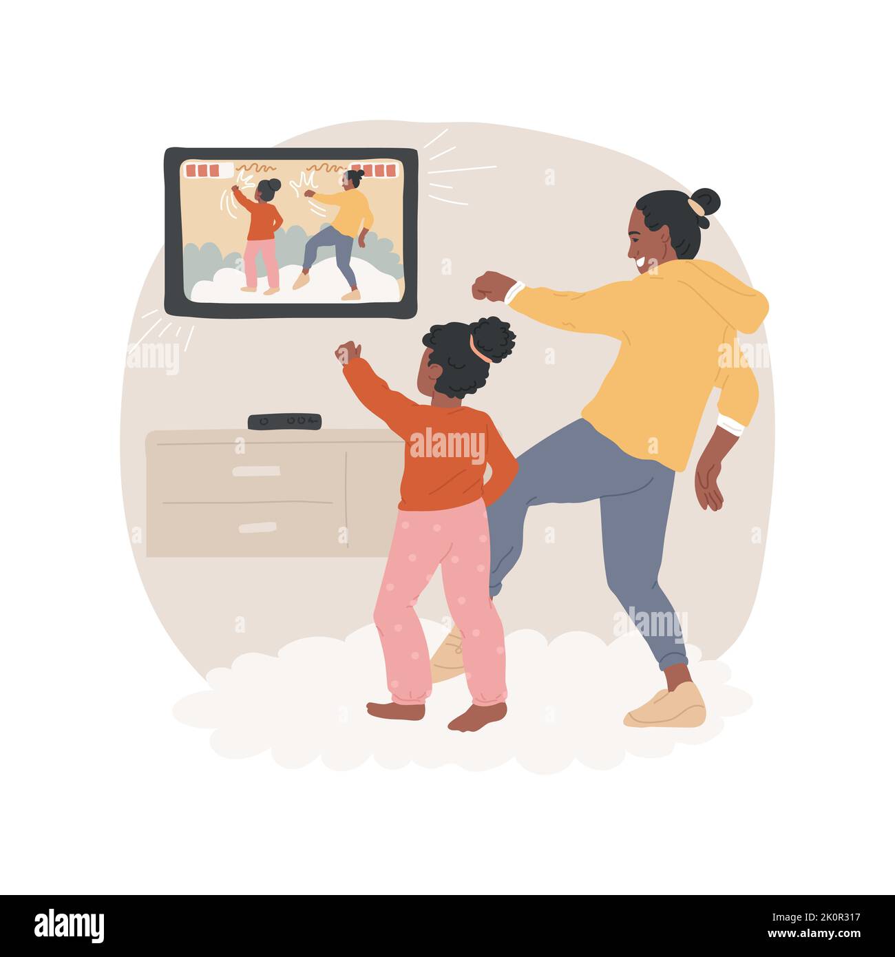 Play sensor game isolated cartoon vector illustration. Playing sensor ...