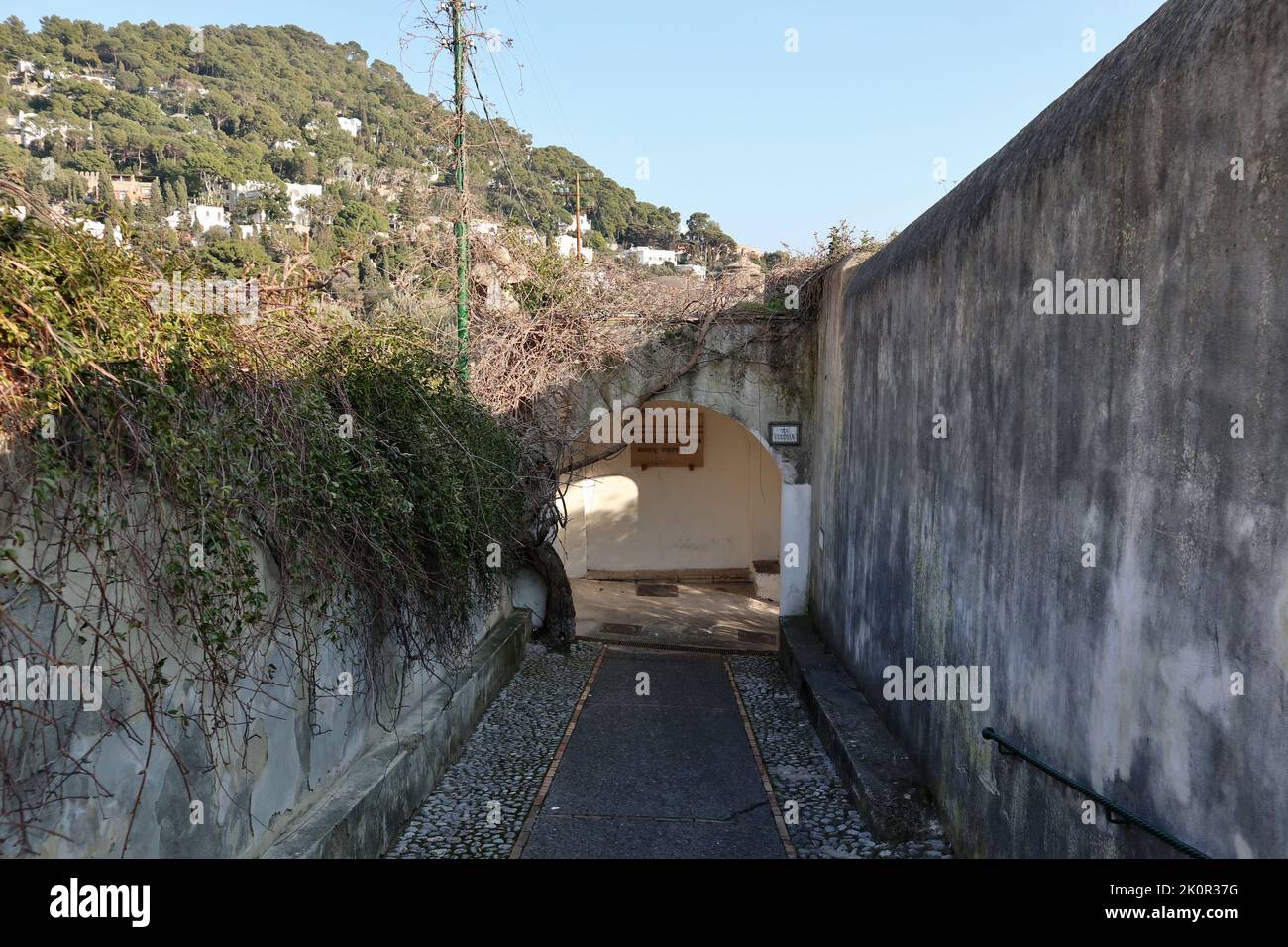 Capri - Via Certosa Stock Photo - Alamy