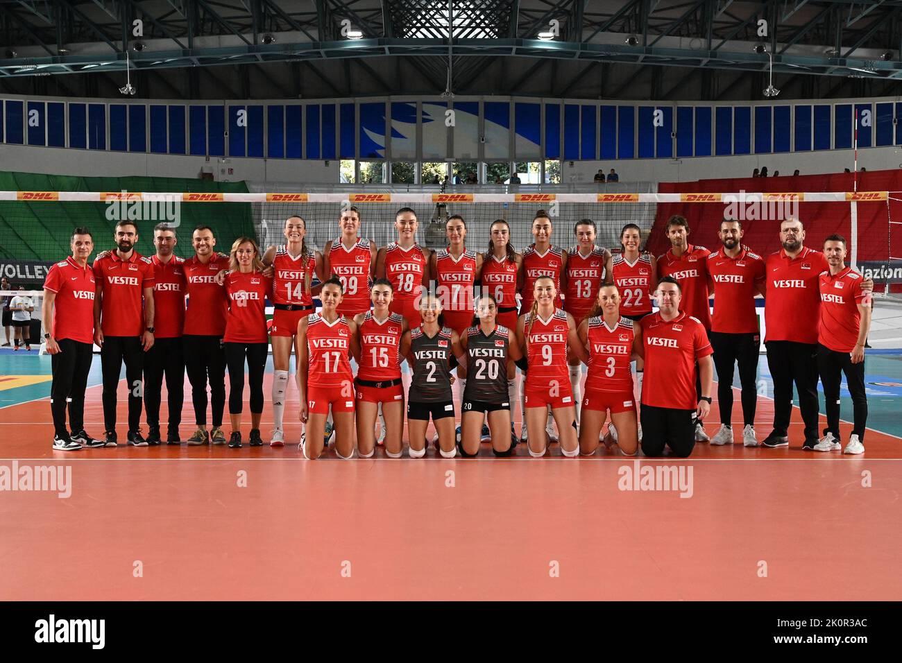 Naples, Italy. 12th Sep, 2022. the formation of Turkey and DHL ...