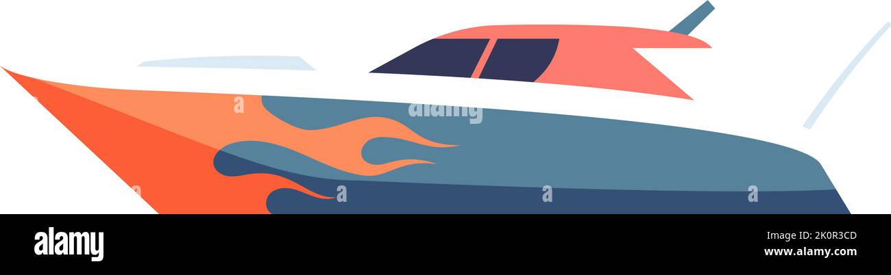 Fast ship icon. Speed cruise modern boat Stock Vector Image & Art - Alamy