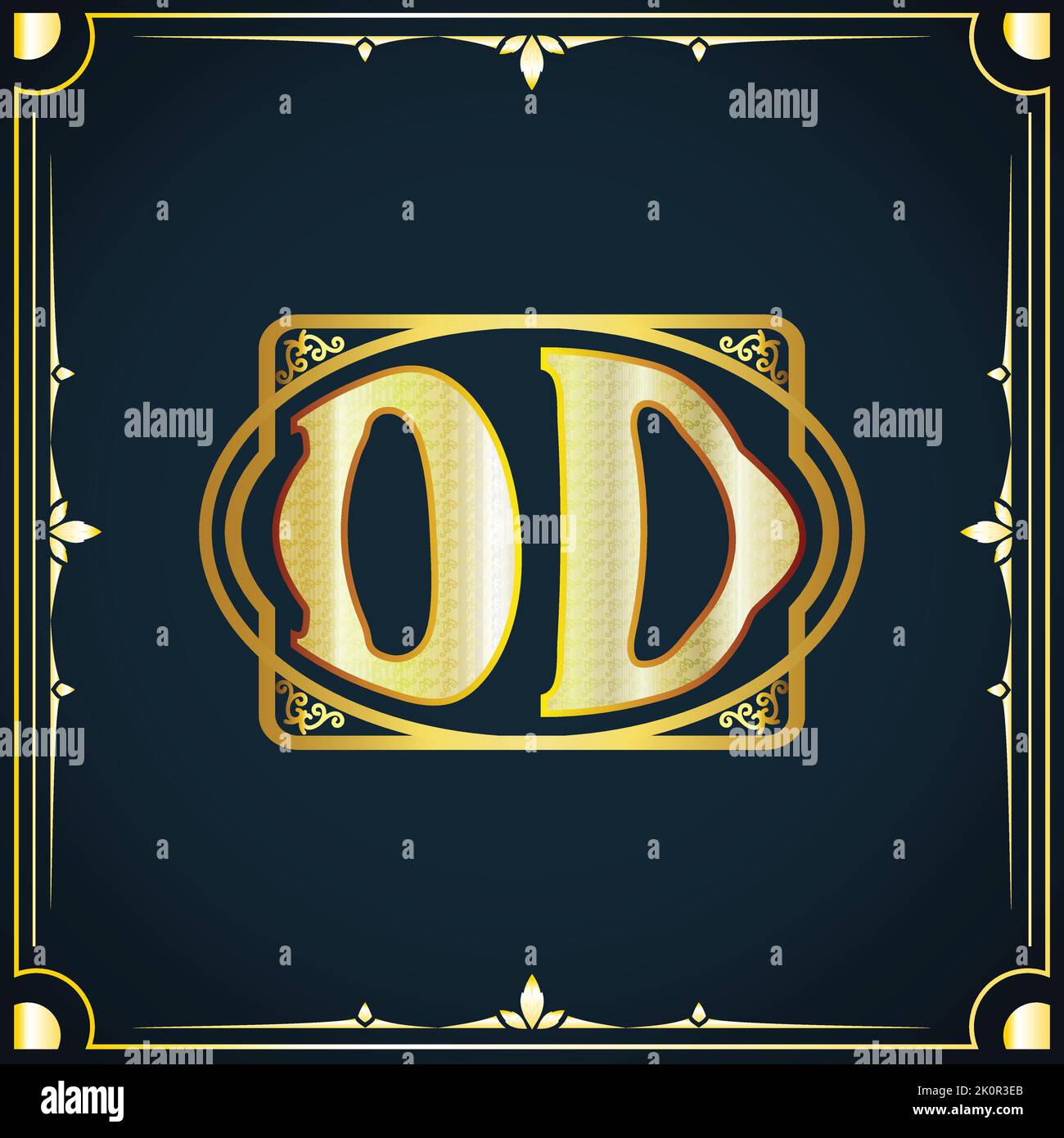 Initial letter DD royal luxury logo template Stock Vector Image & Art ...