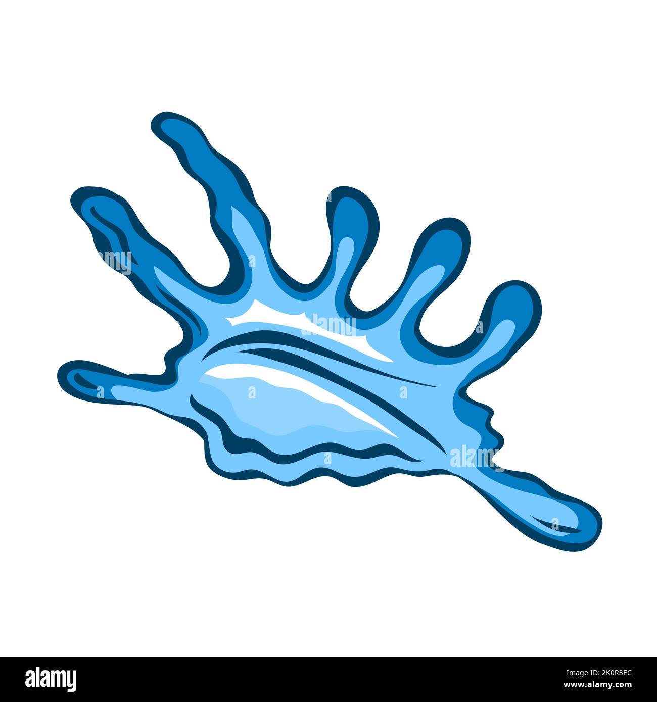 Open sea shell. Marine underwater twisted shell. Undersea mollusc ...