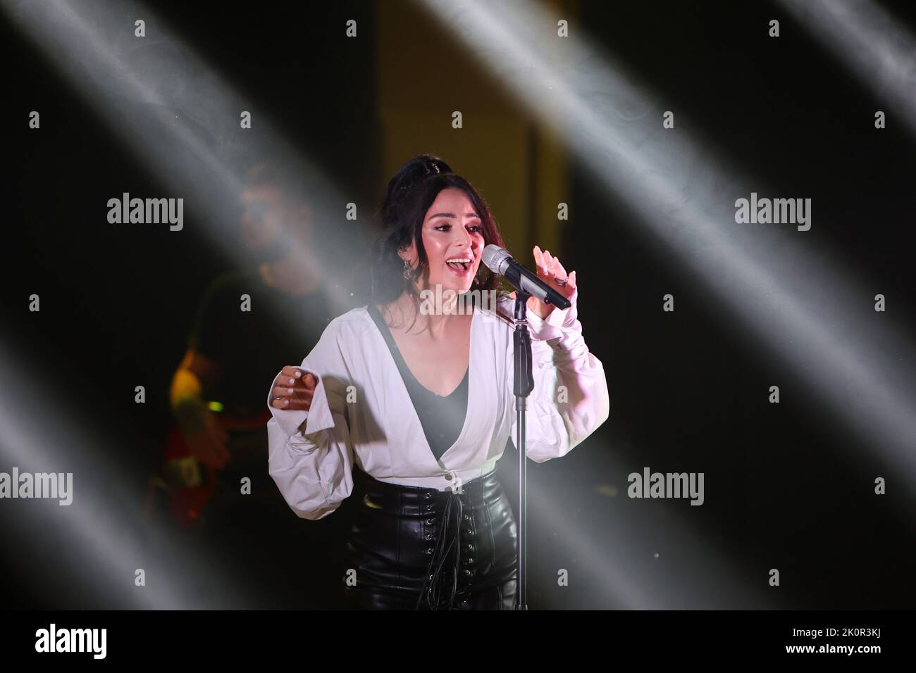 IVANO-FRANKIVSK, UKRAINE - SEPTEMBER 12, 2022 - Ukrainian singer Zlata ...